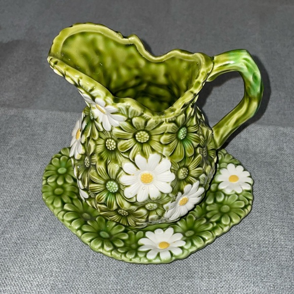 Ardco | Accents | Vintage Ardco Small Pitcher And Bowl Set Daisies | Poshmark